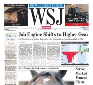 Wall Street Journal 1-Year Print Subscription | Top Deals